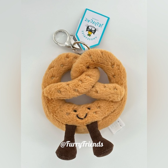 Jellycat | Toys | Nwt Jellycat Amuseable Pretzel Bag Charm Keychain Nyc ...
